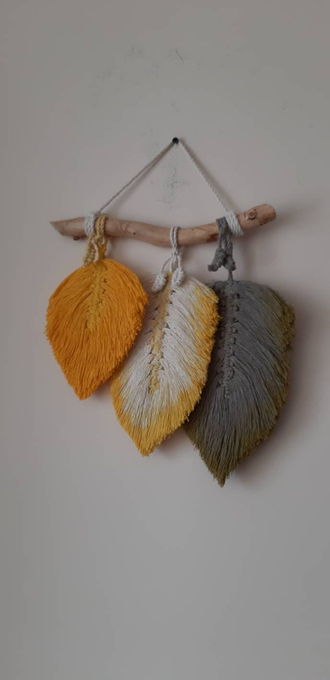Macrame Leaf /wall Hanging/ Macrame Leaves/tapestry/ Wall Art/bohemian ...