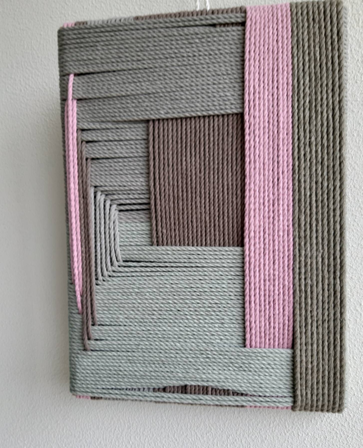 Textile Wall Art Framed / Geometric Textile / Modern - Etsy