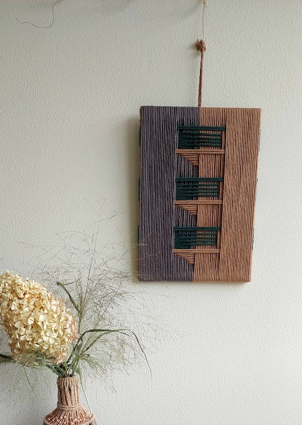 Geometric Textile/textile Wall Art Framed/modern Textile/home ...