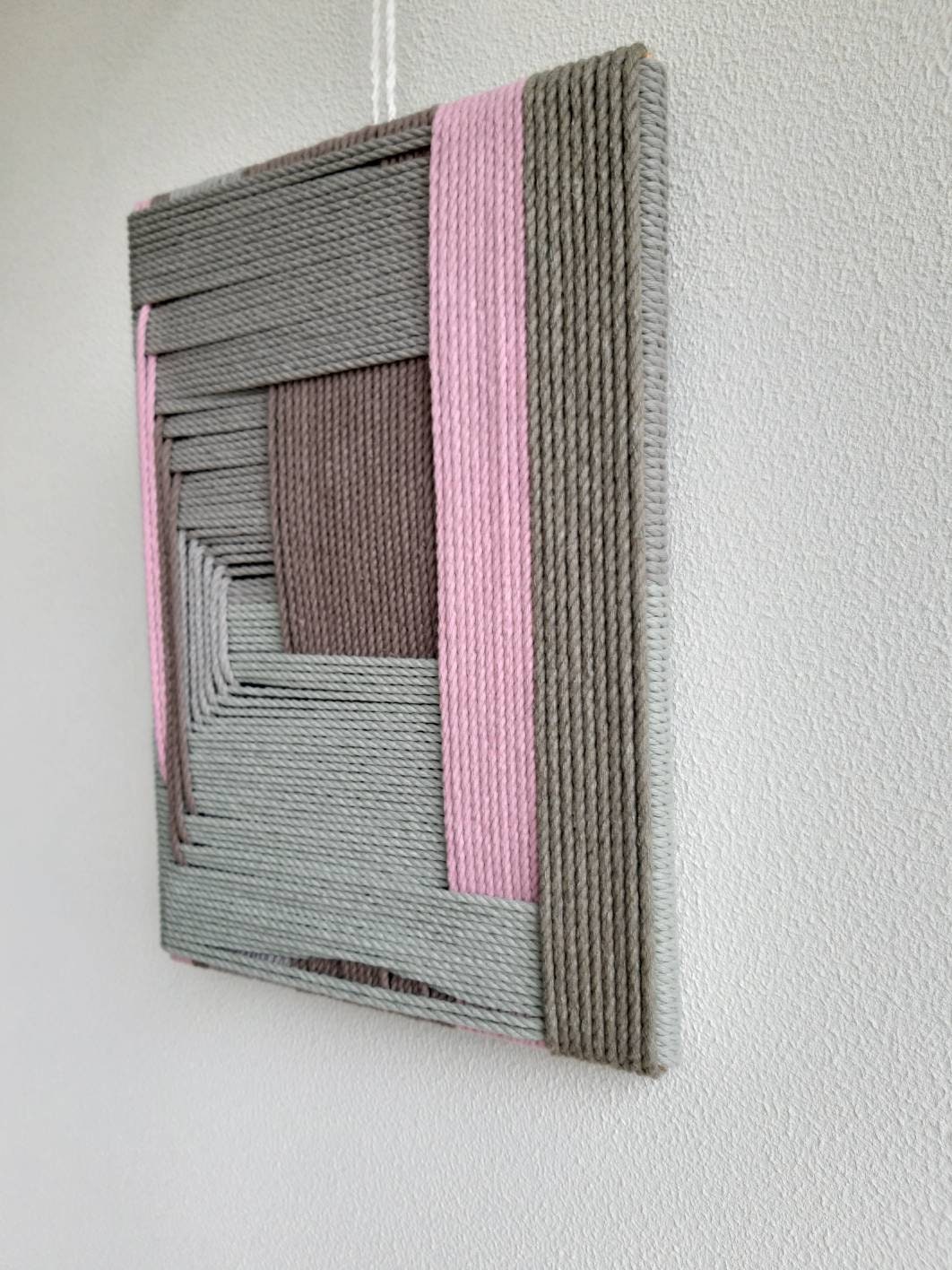 Textile Wall Art Framed / Geometric Textile / Modern - Etsy