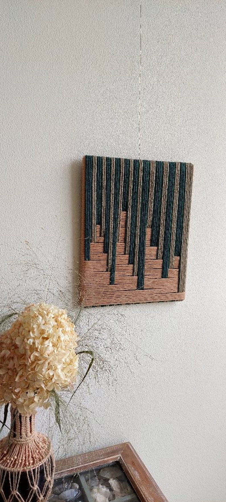 Modern Wall Hanging/textile Wall Art Framed/modern Textile/home ...