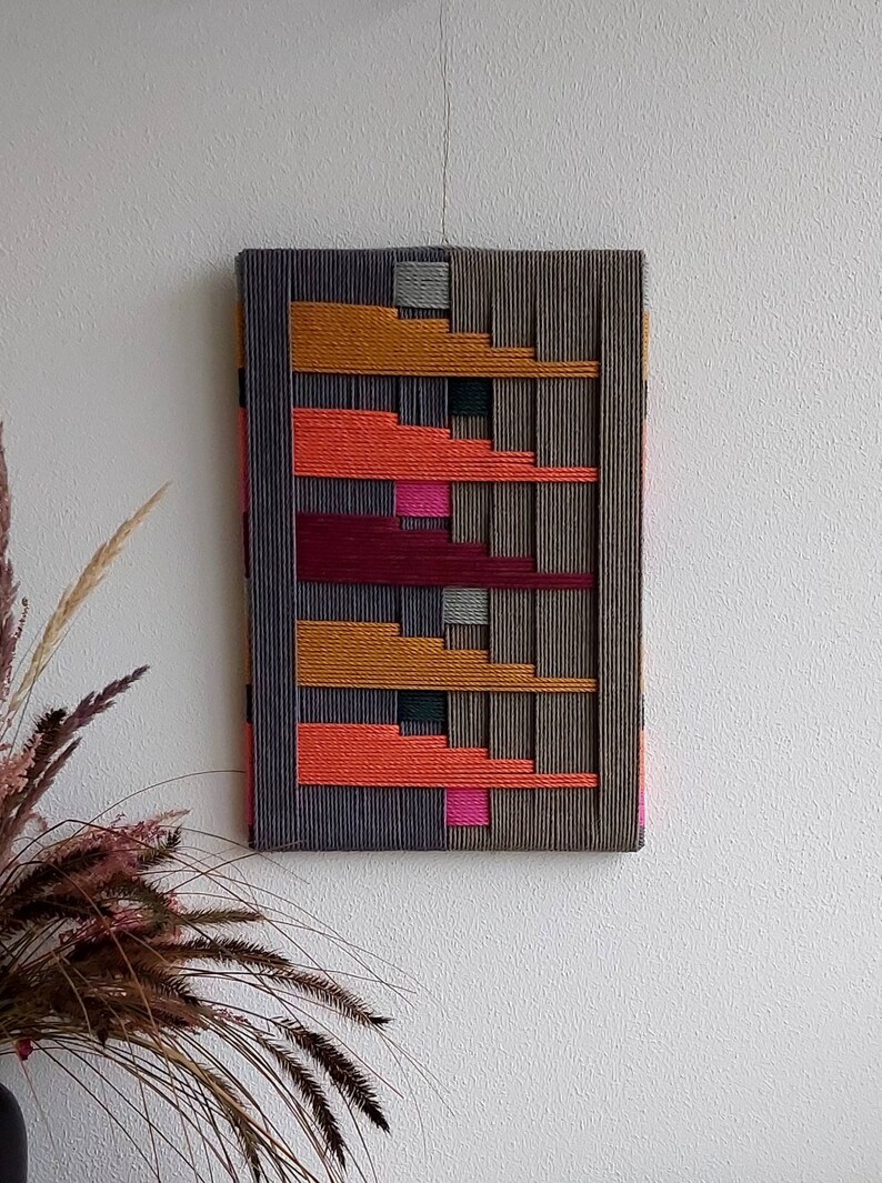 Modern Wall Art Framed/macrame Wall Hanging/home - Etsy