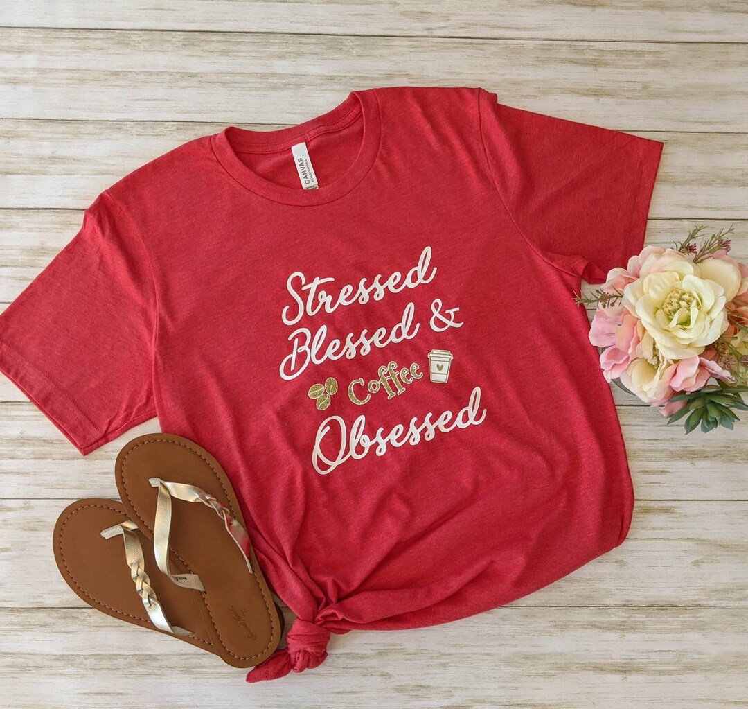 T-shirt béni et café, chemise de maman, chemise de café, chemise bénie ...