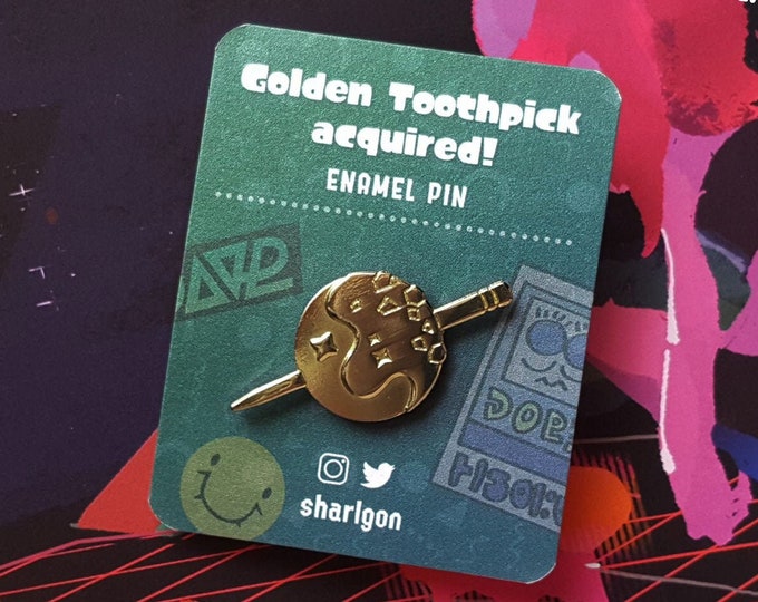 Splatoon 2 Octo Expansion Golden Toothpick Enamel Pin - Etsy