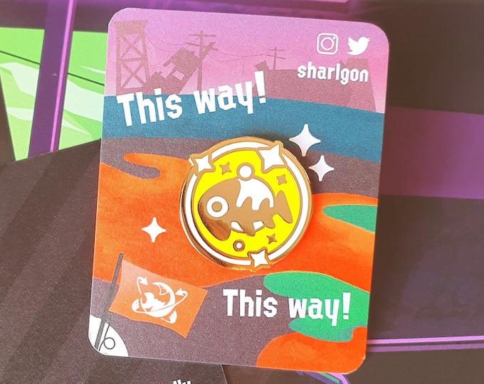 Splatoon 2 Salmon Run Golden Egg Enamel Pin - Etsy
