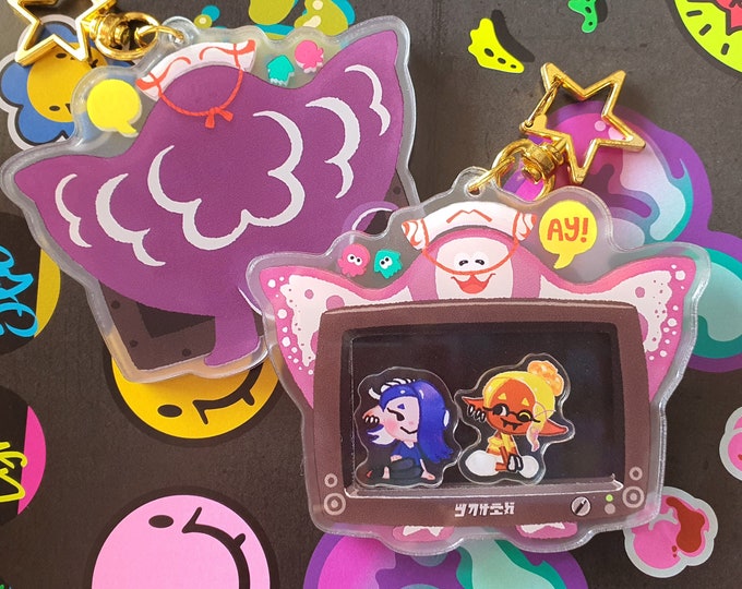 Splatoon 3 Deep Cut Big Man Shiver Frye Acrylic Shaker Charm - Etsy