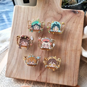 Venti | Genshin Hello Traveller! Cute Enamel Pin - Etsy