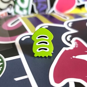 Splatoon Mini Enamel Pins | Smallfry Suction Bomb Kensa Sardinium Sea ...