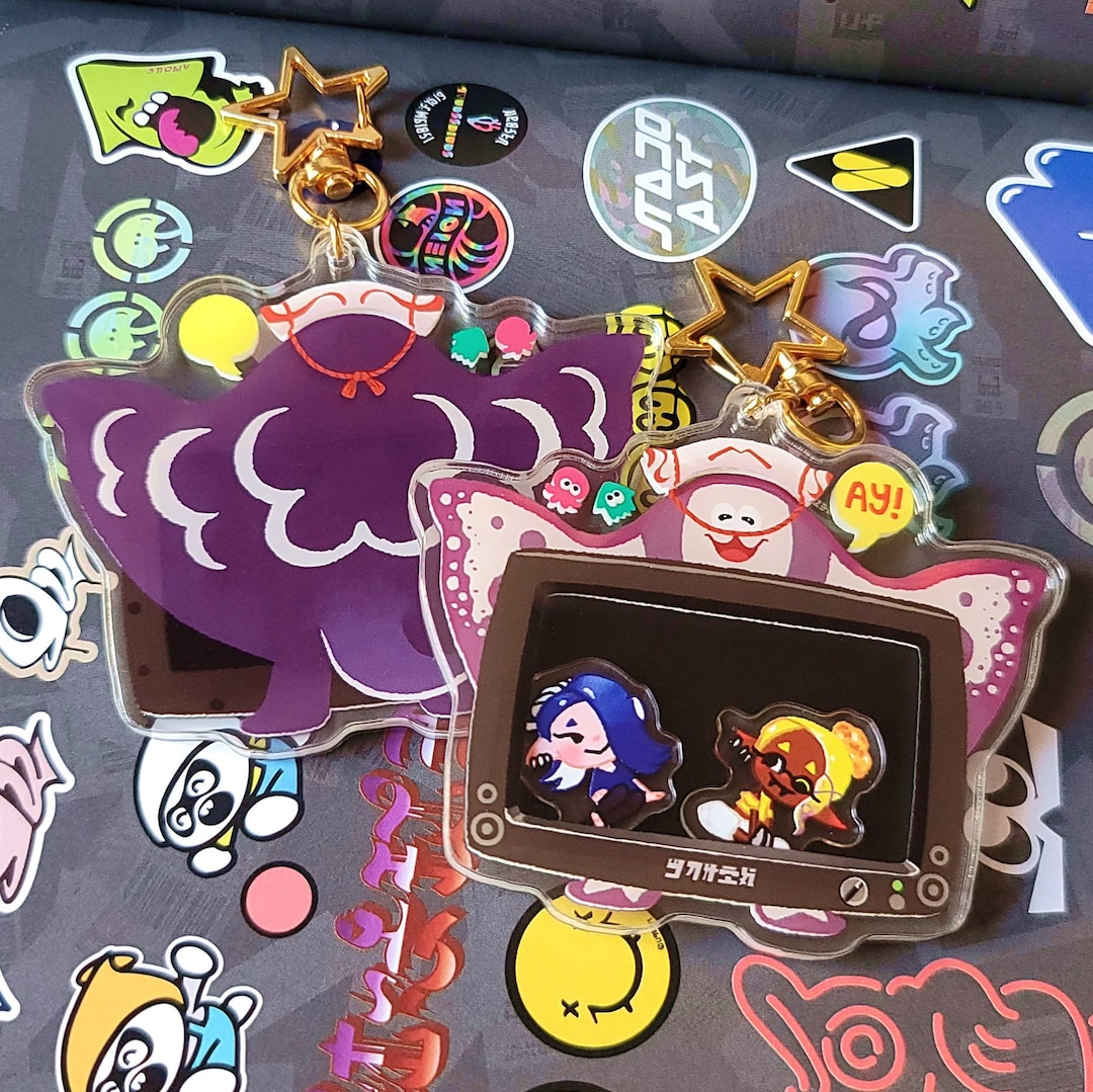 Splatoon 3 | Deep Cut Big Man Shiver Frye Acrylic Shaker Charm - Etsy