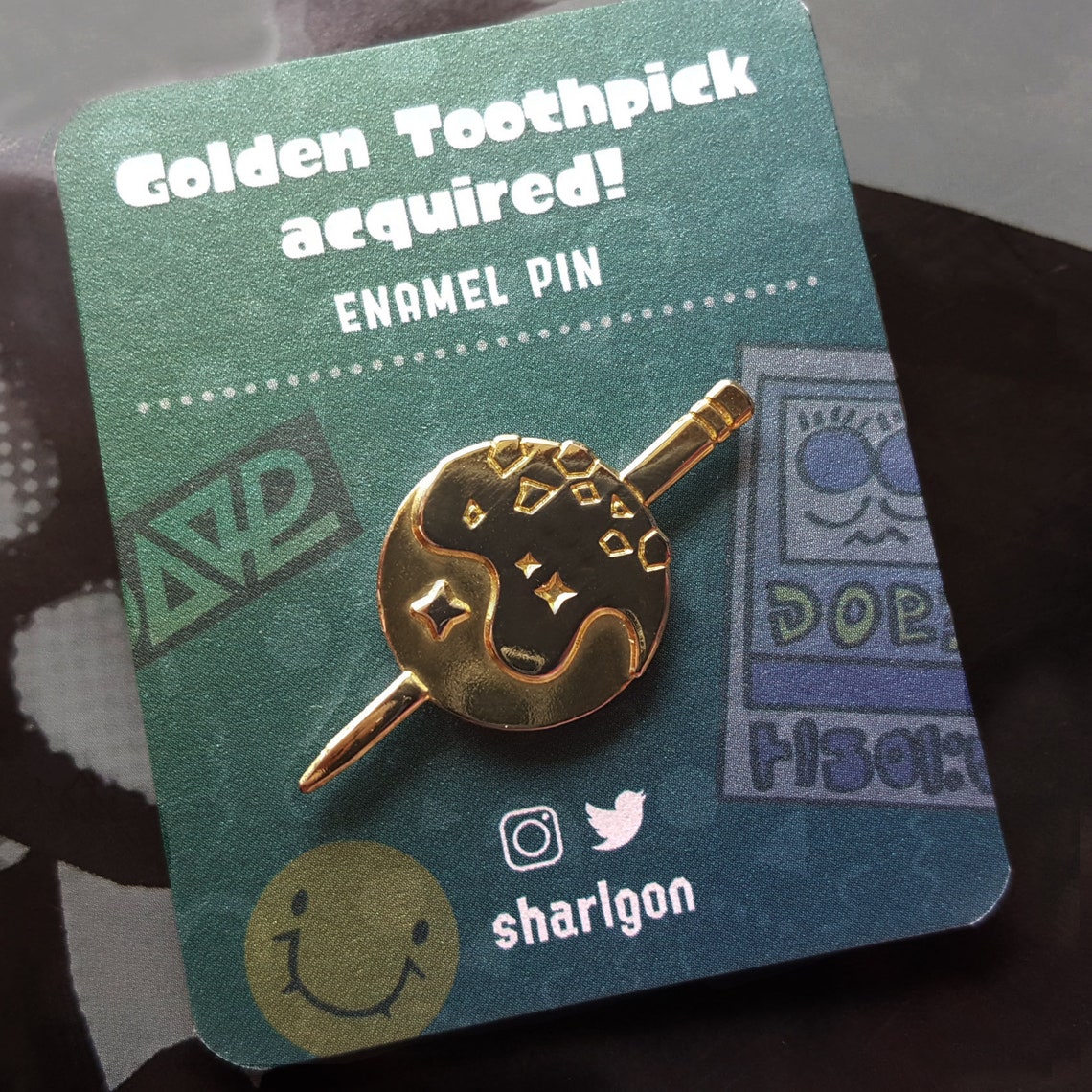 Splatoon 2 Octo Expansion Golden Toothpick Enamel Pin - Etsy
