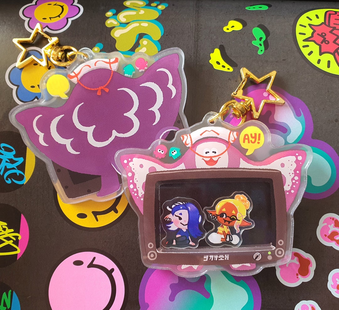 Splatoon 3 Deep Cut Big Man Shiver Frye Acrylic Shaker Charm - Etsy