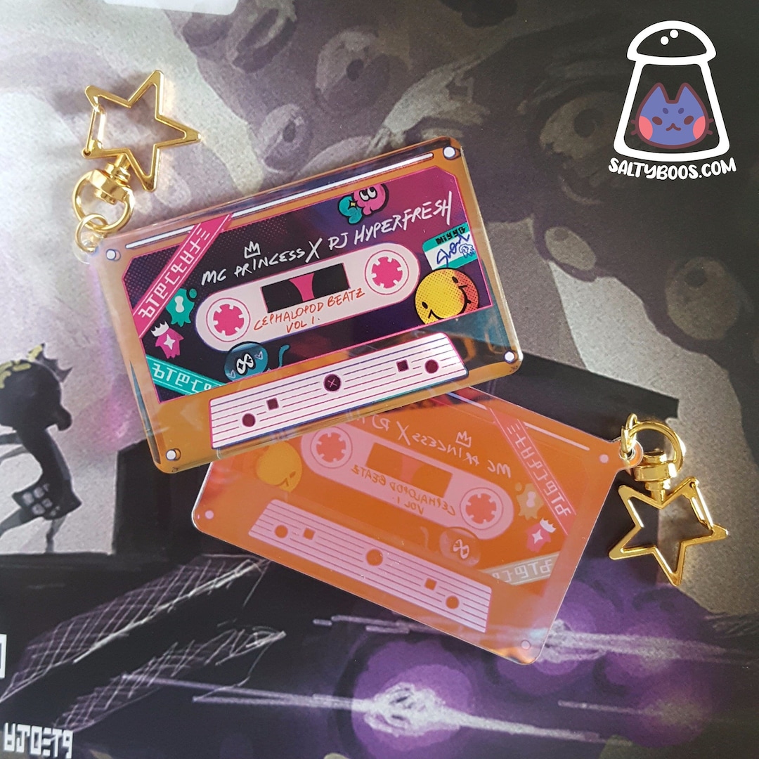 Splatoon 2 Pearl X Marina Cephalopod Mixtape Cassette Holographic ...