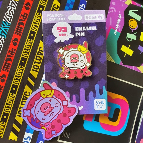Splatoon Tako-gotchi Toy Enamel Pin - Etsy