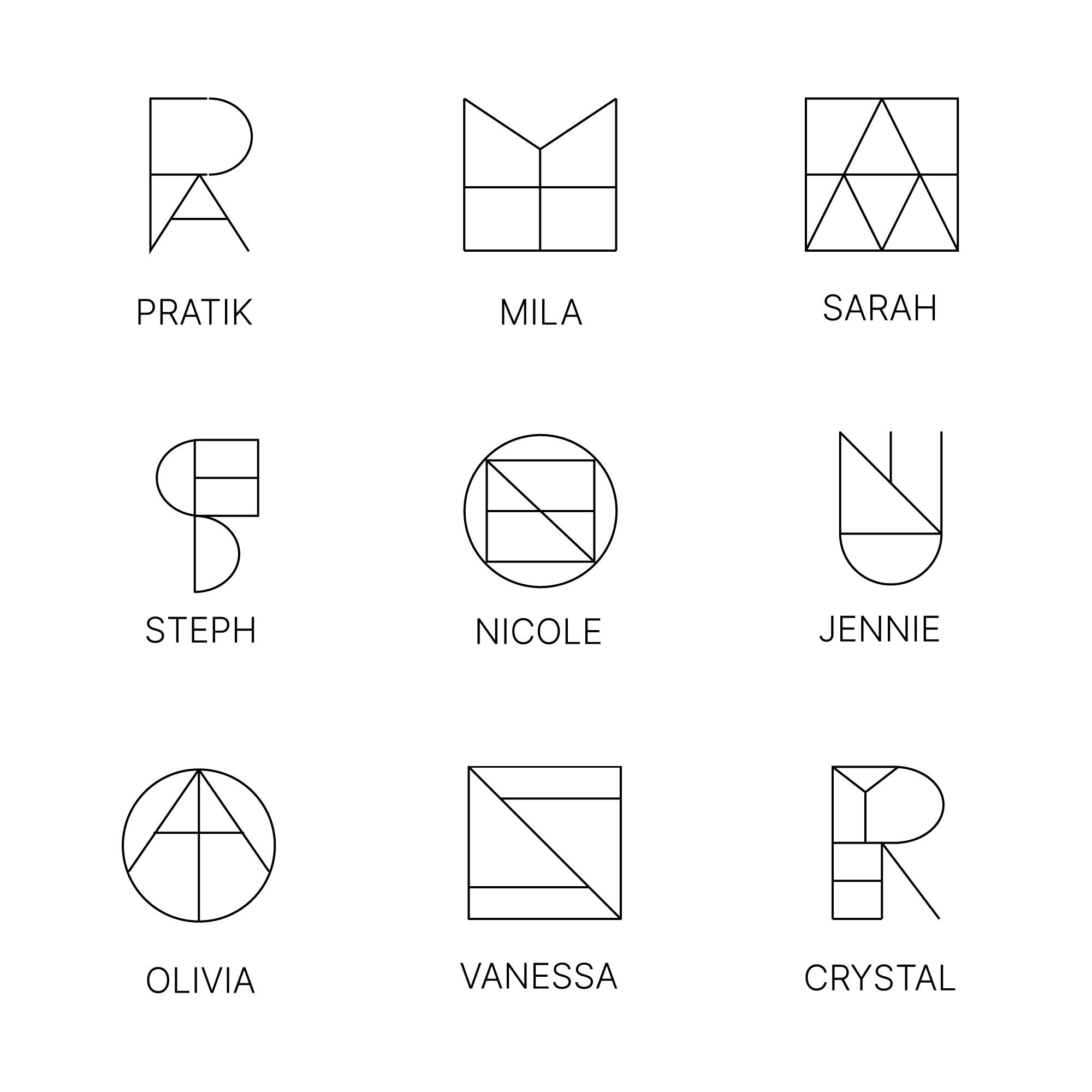 Custom Name Logo, Couples Monogram Tattoo Design, Hexagon Name Logo ...