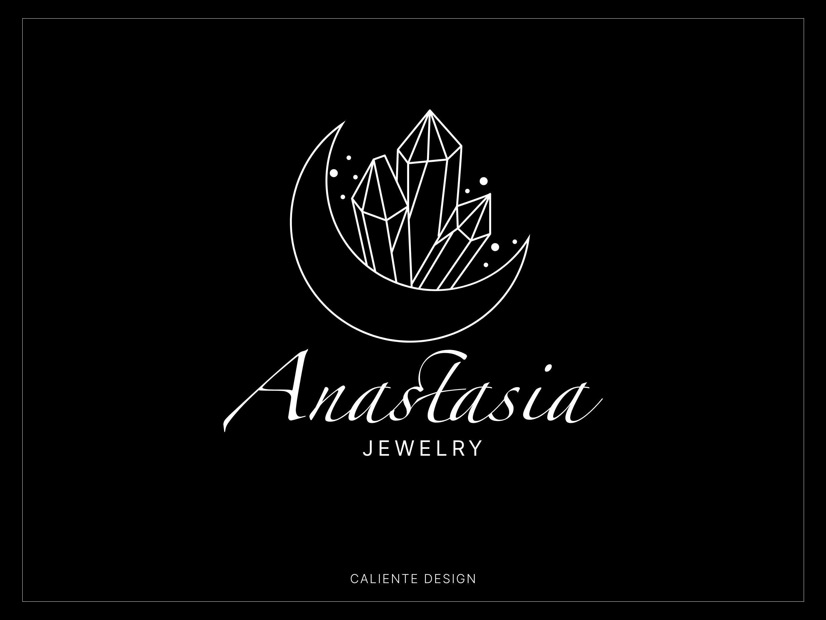 Premade Moon Logo Hand Drawn Logo Diamond Logo Real Estate - Etsy