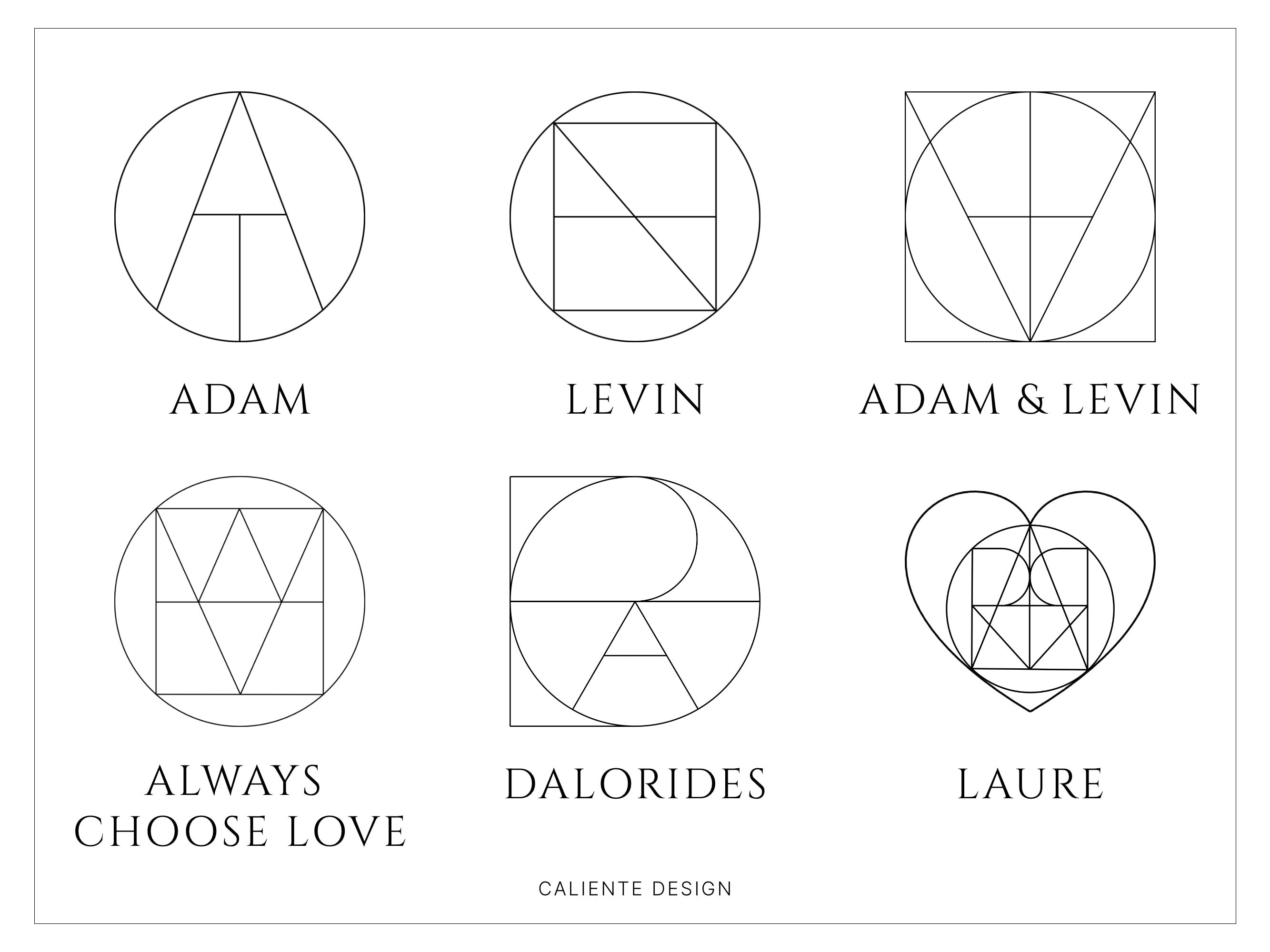 Custom Name Logo, Couples Monogram Tattoo Design, Hexagon Name Logo ...