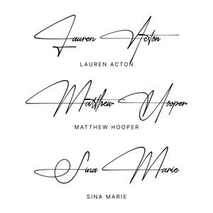 Personalized Digital Signature Design: Custom Handwritten Style Logo - Etsy