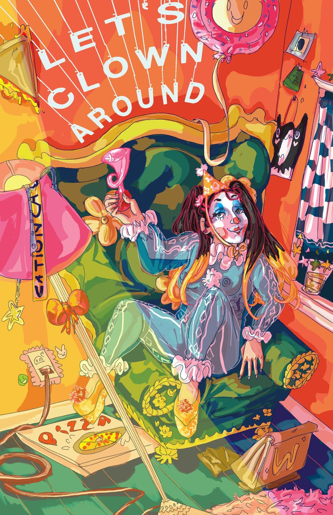 Let's Clown Around Print - Etsy