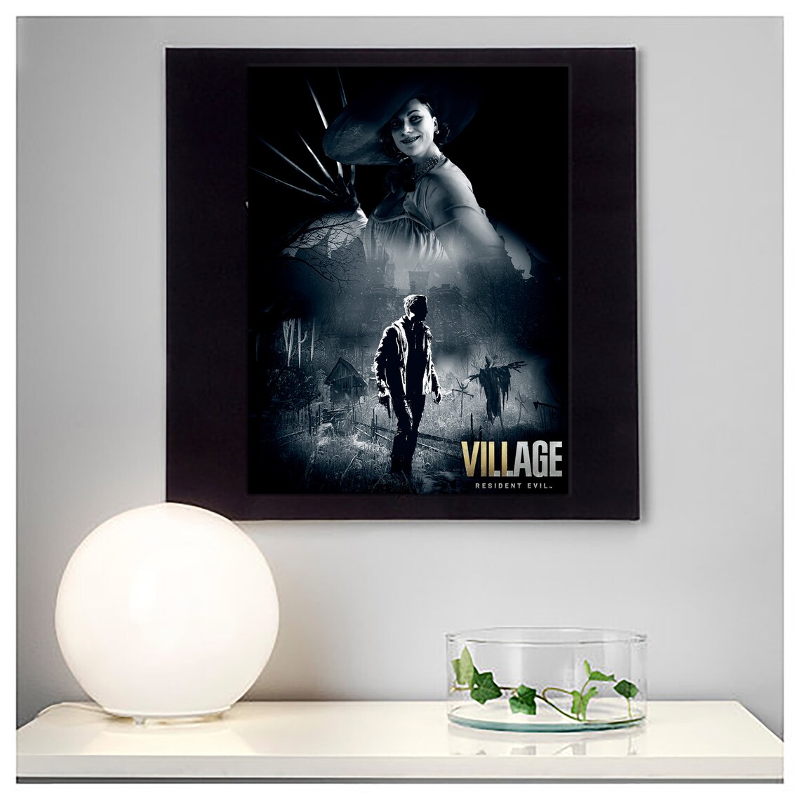 Resident Evil Village Poster Lady Dimitrescu Game Print Video Game Poster Video Game Art
