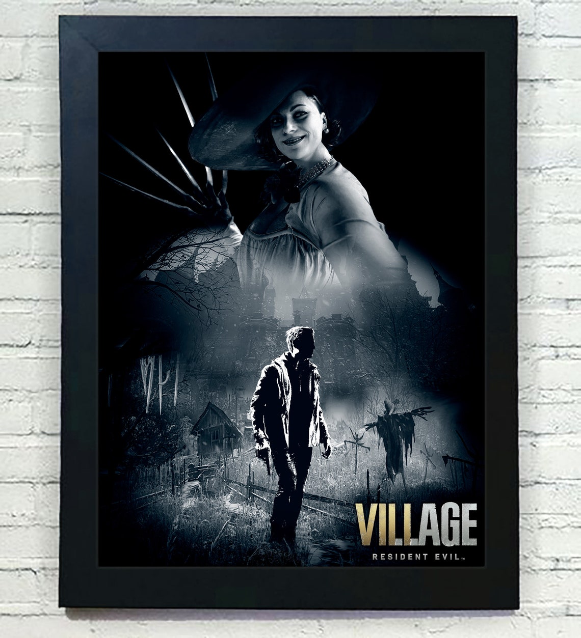 Resident Evil Village Poster, Lady Dimitrescu, Game Print, Video Game ...