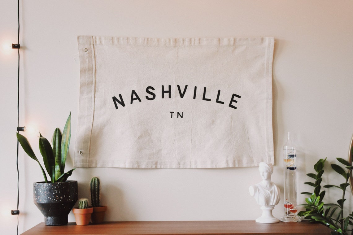 Custom Classic Flag - Hand Painted - Cotton Canvas - Vintage - Wall ...