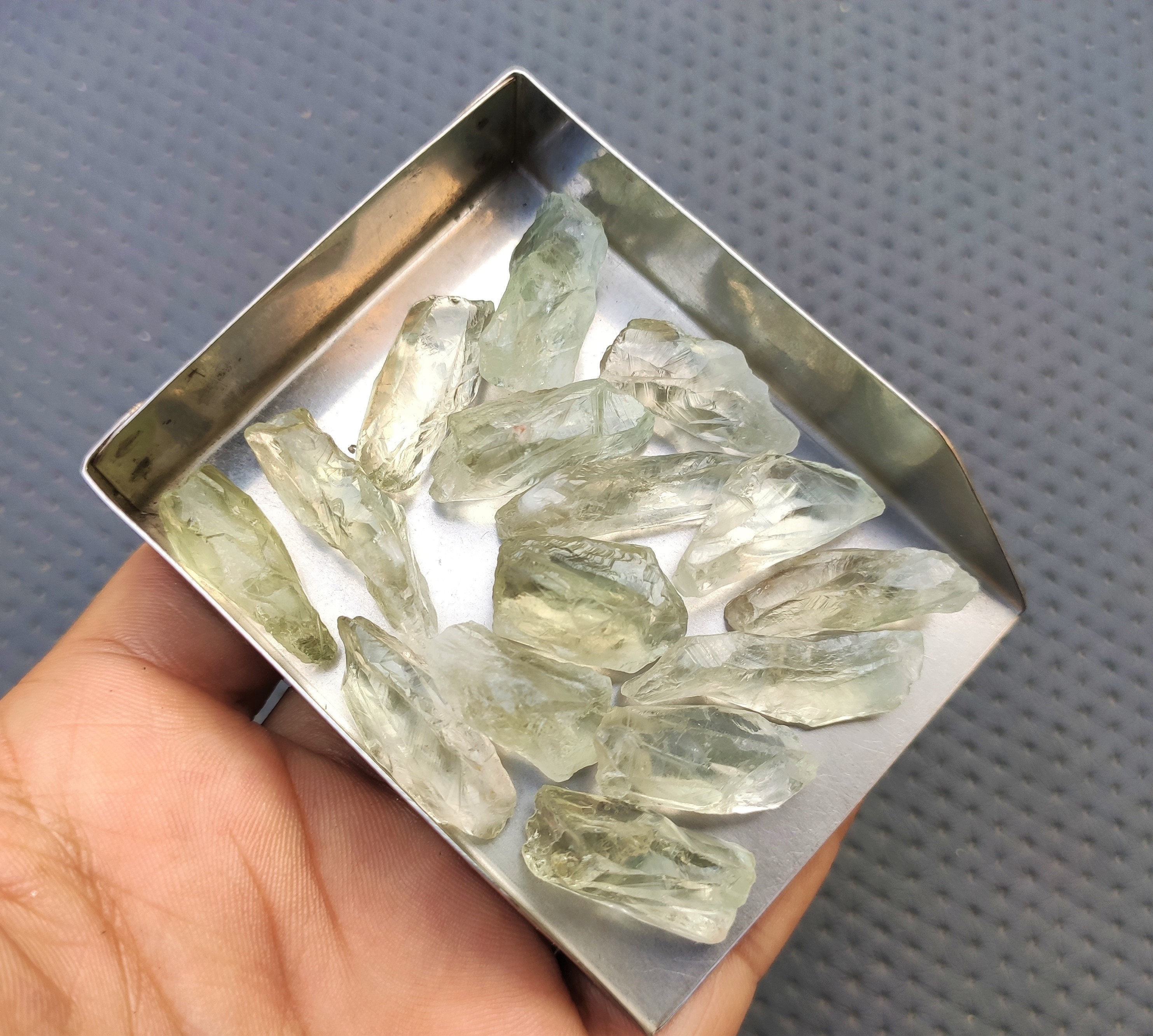 5 Pieces Natural Green Amethyst Gemstonesize 9x20-12x25 MM - Etsy