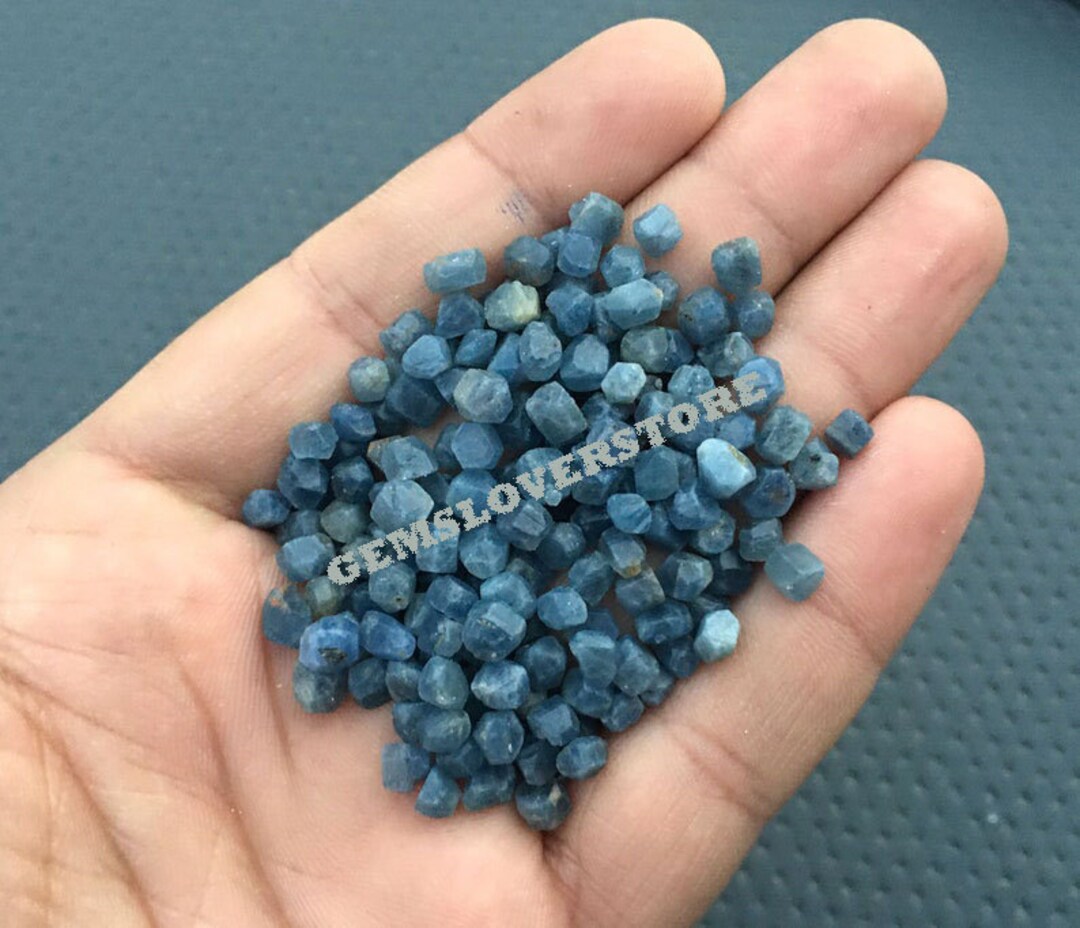 20 Tiny Raw Blue Sapphire Gemstones: Natural Rough Crystals (2-4 MM) - Etsy