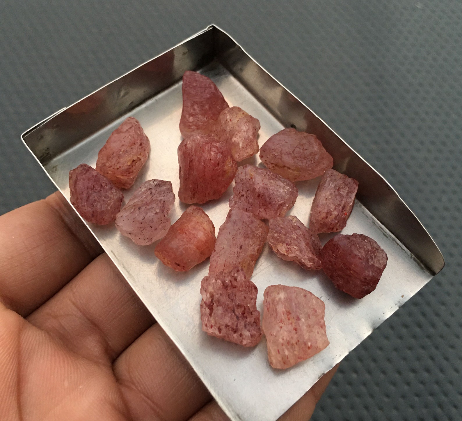 25 Pieces Cherry Quartz Rough Size 12-14 MMAntique | Etsy