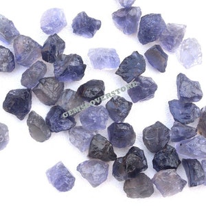 25 Piece Iolite Rough Stones From India Size 8-10 MM Natural Raw ...