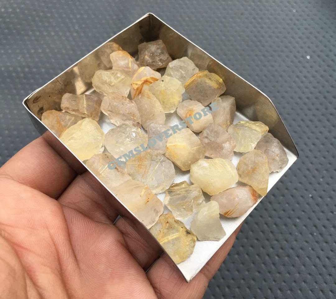 10 Pieces Golden Rough,size 14-16 MM Awesome Quality Golden Hair ...