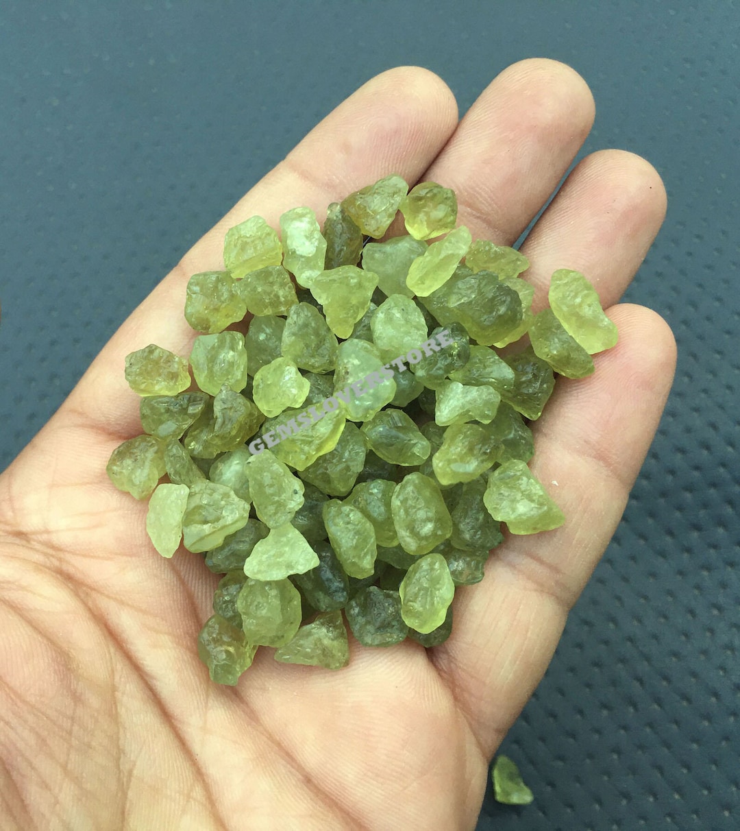 50 Pieces Green Raw Garnet Size 6-8 MM, Natural Green Garnet Rough ...