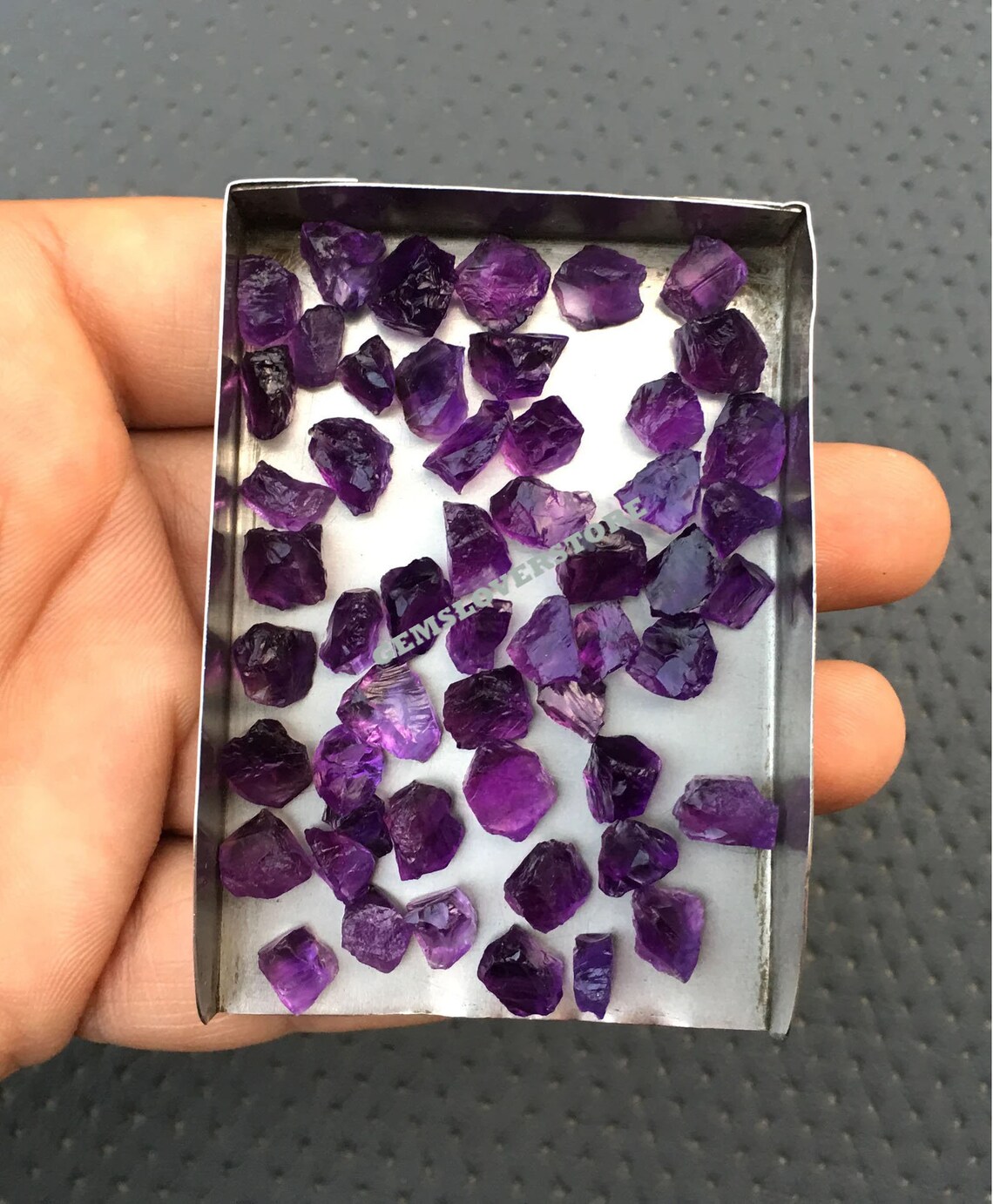 50 Pieces Natural Amethyst Raw Size 6-8 MM Amethyst Gemstone - Etsy
