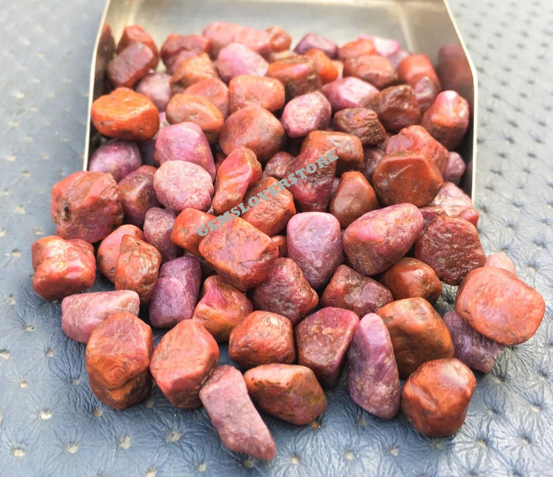 Natural Red Ruby Gemstone, Size 8-10 MM Ruby Rough,50 Pieces Unheated ...
