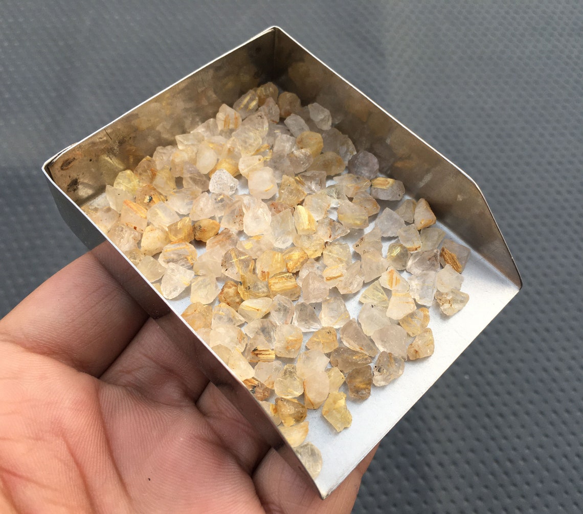50 Pieces Natural Rough Size 4-6 MM Golden Rutile Rough - Etsy
