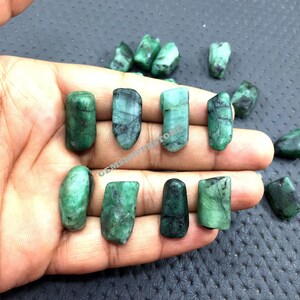 10 Pieces Natural Emerald Rough,untreated Rough Size 9x18-12x23 Emerald ...