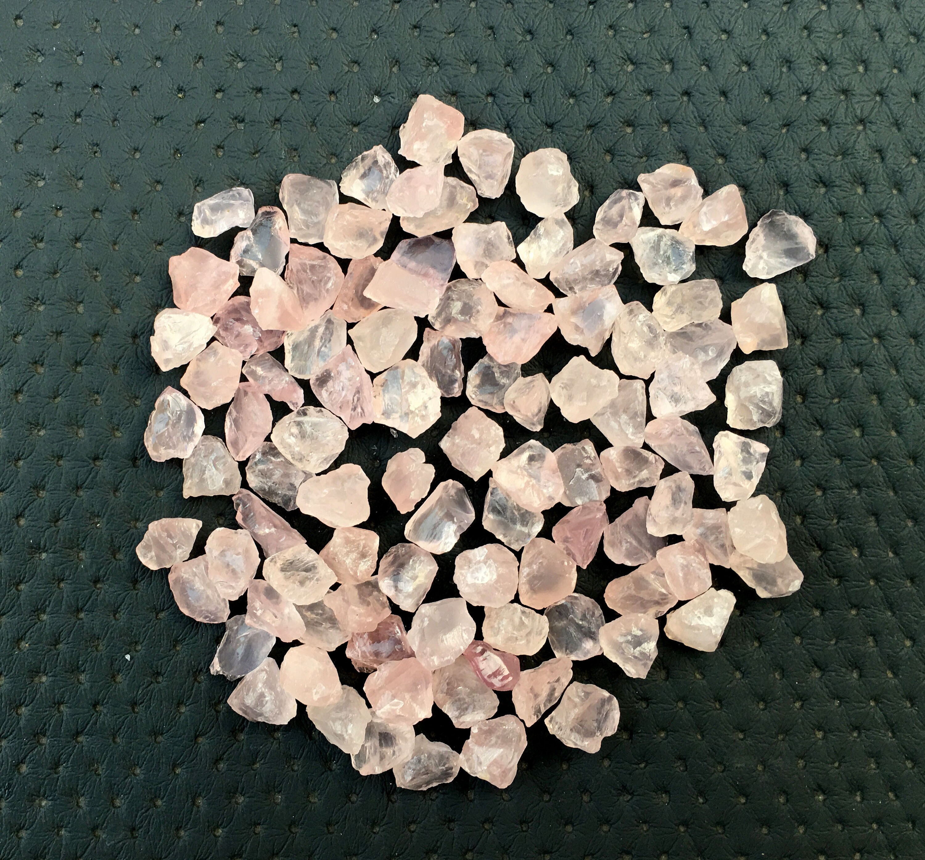 25 Pieces Pink Gemstone RoughSize 8-10 MM Natural Rose Quartz | Etsy