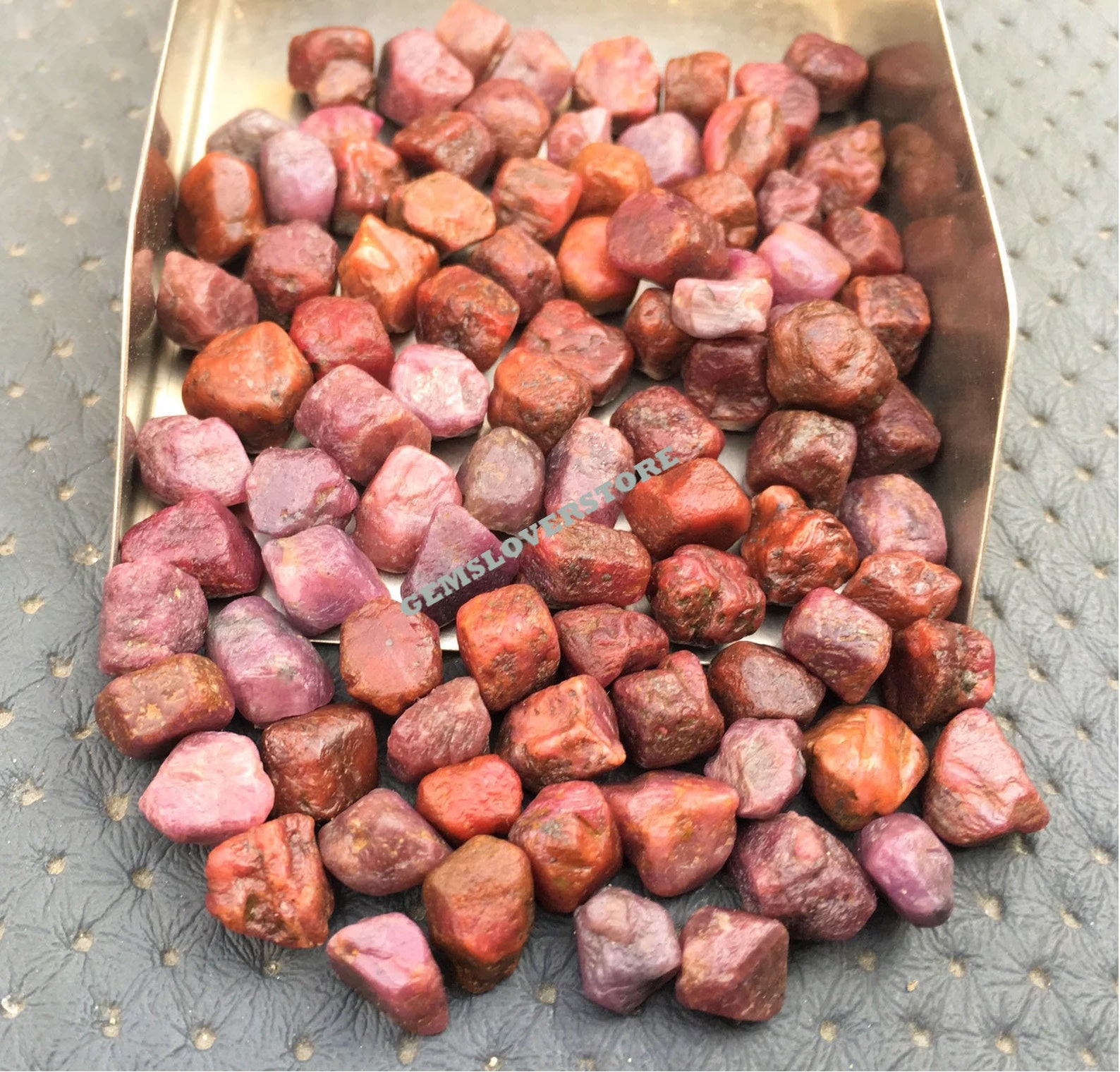 50 Raw Red Ruby Gemstones: Natural Unpolished Crystals (6-8 MM) - Etsy