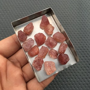 25 Pieces Cherry Quartz Rough Size 12-14 MMAntique | Etsy