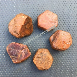 1 Piece Large Ruby Rough,size 45-55 MM Natural Red Ruby Gemstone, July ...