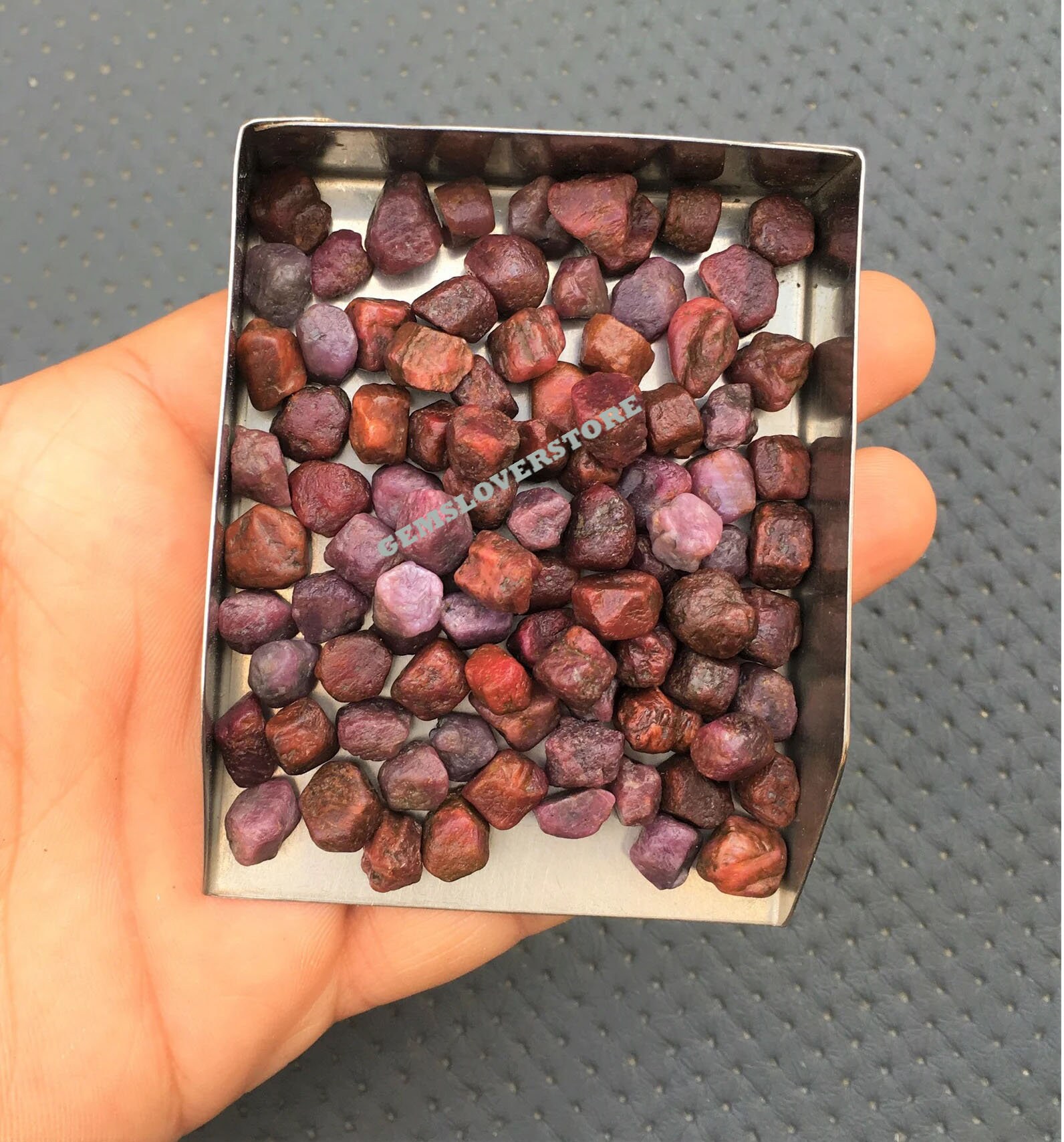 50 Raw Red Ruby Gemstones: Natural Unpolished Crystals (6-8 MM) - Etsy