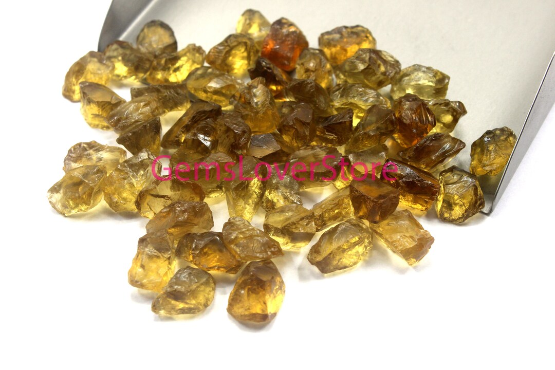 10 Piece Natural Whisky Quartz Crystal Rough: Raw Gemstone (14-16 MM ...