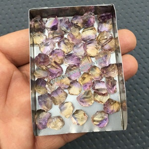 Raw Ametrine Gemstone: 25 Multi-color Loose Crystals (8-10 MM) - Etsy