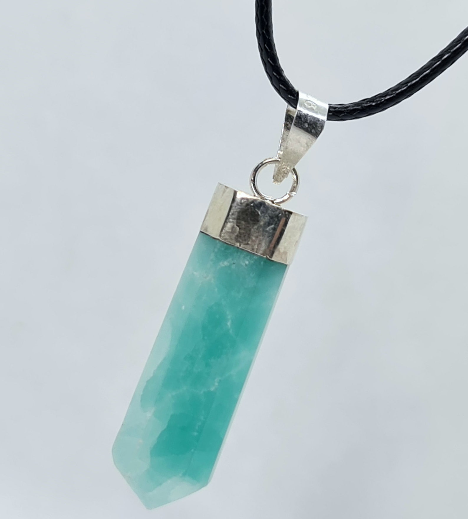 Natural Caribbean Calcite Pendant for Necklace in Sterling 925 - Etsy