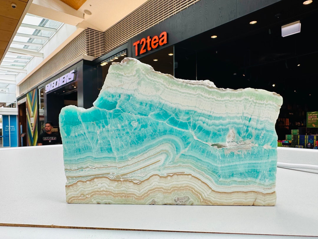 AAA Quality Very Rare Caribbean Calcite Slab ocean,sea and Beach ...