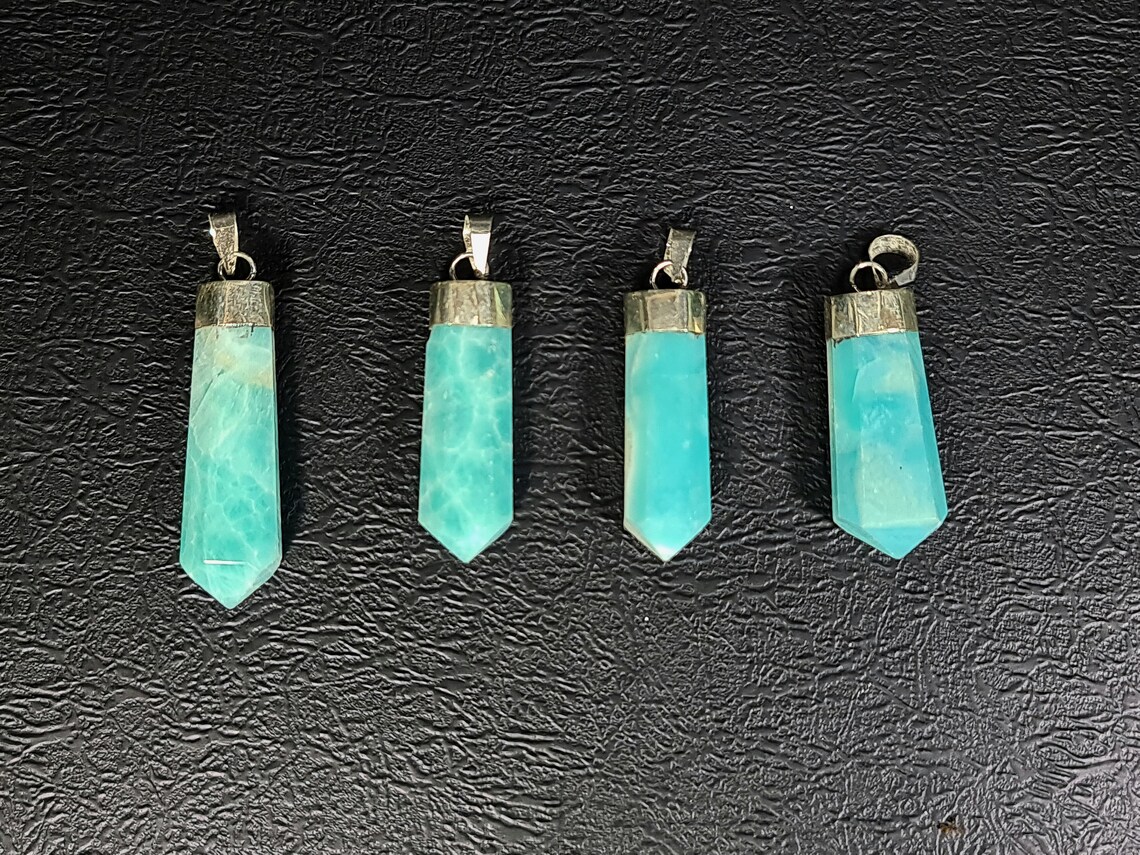 Natural Caribbean Calcite Pendant for Necklace in Sterling 925 - Etsy