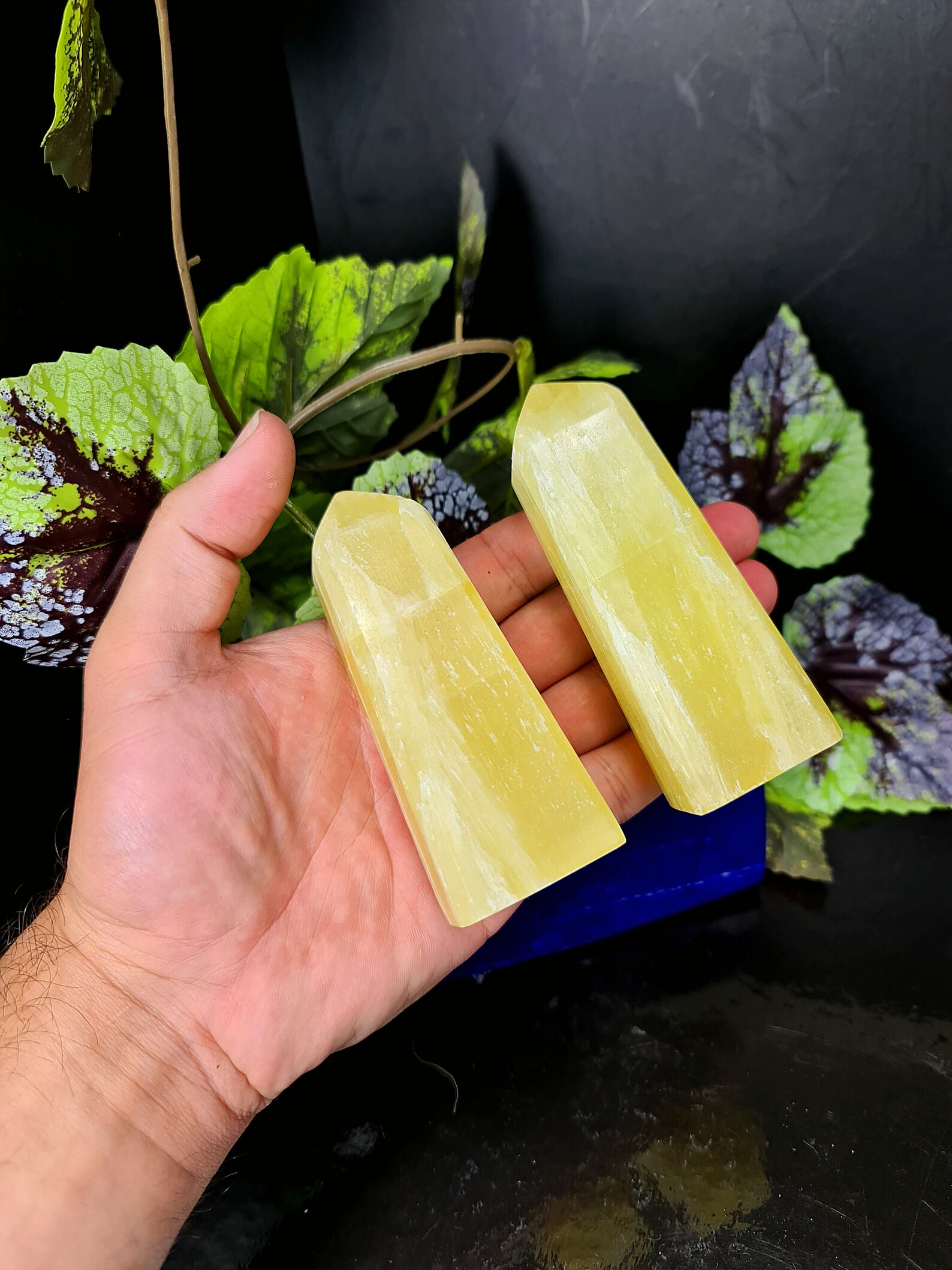 Lemon Calcite Towers Helpful With Emontional Issues & - Etsy