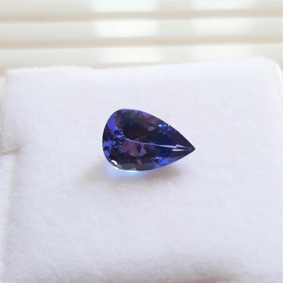 Tanzanite Pear cut in 7.40x11.60mm & 2.07cts. in AAA color | Etsy