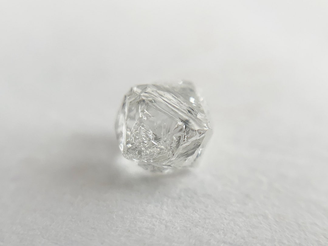 0.66ct Natural Rough Diamond White Raw Diamond Icy Uncut Diamond Vvs ...