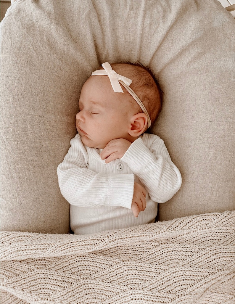 Options Petite Velvet Bow Baby Headband Baby Bow Newborn - Etsy