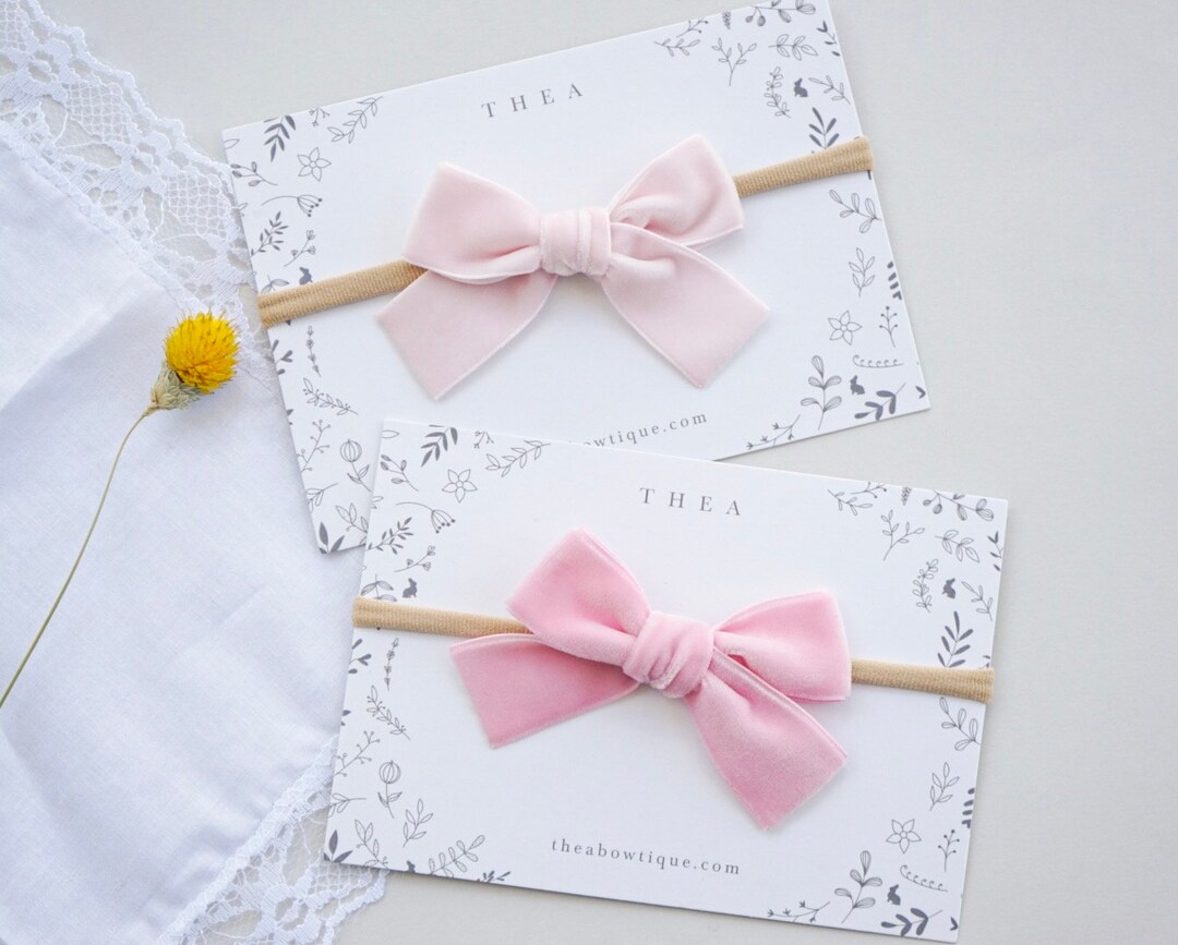 Options Maxi Velvet Bow, Baby Headband, Baby Bow, Newborn Headband ...